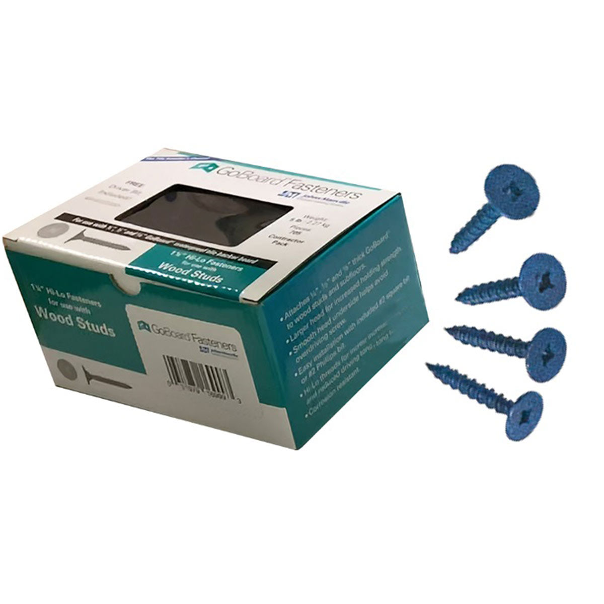 GoBoard Fasteners Wood Studs – 1 ⅝” Hi-Lo Screws – Gulf Coast Flooring ...